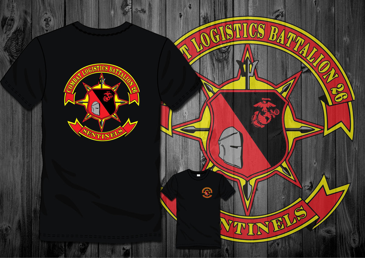 Combat Logistics Battalion 26 (CLB-26) Logo T-Shirts – Jarhead Shirts
